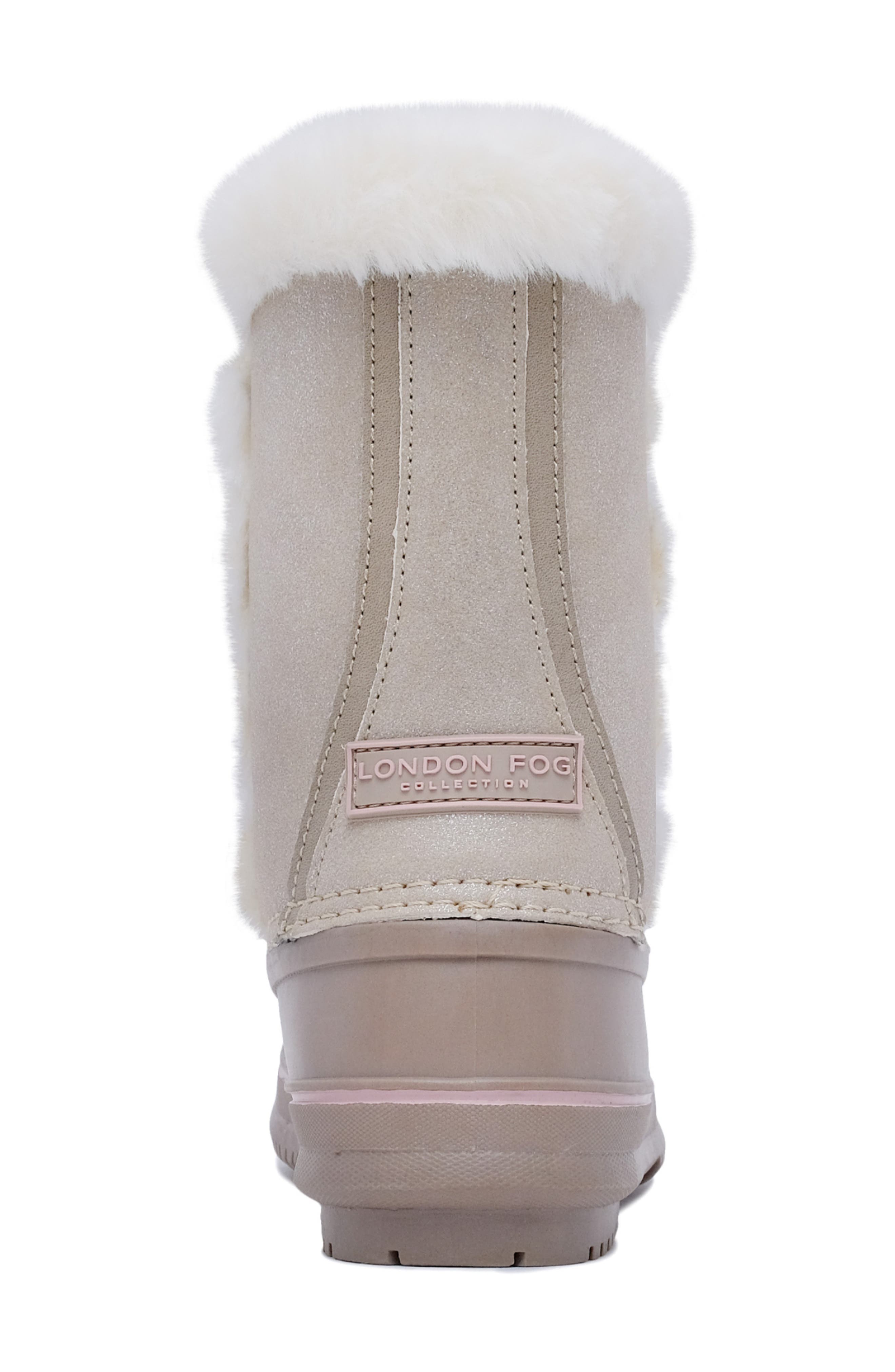London Fog Kids' Hackey Faux Fur Trim Boot | Nordstromrack