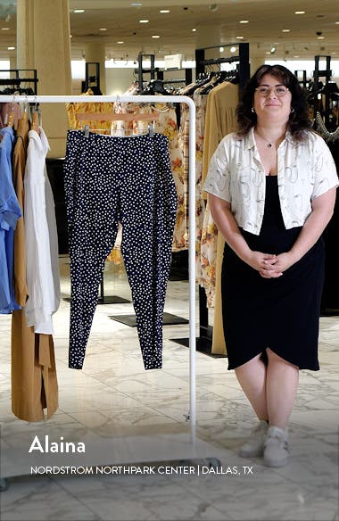 Court & Rowe Scatter Dot Slit Hem Pants | Nordstromrack