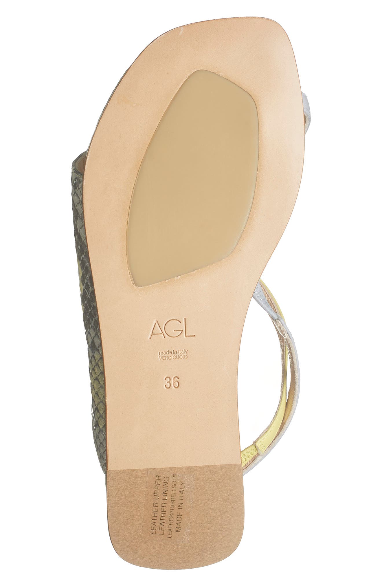 AGL Snake Embossed Leather Sandal (Women) | Nordstromrack
