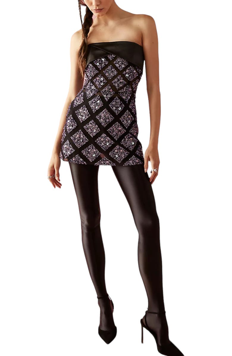 HIGH HEEL JUNGLE Mercury Shiny Opaque High Waist Tights | Nordstrom