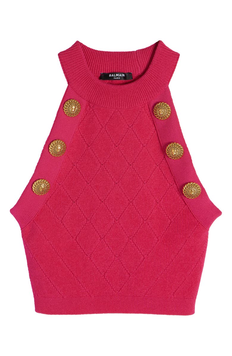 Balmain Six-Button Sleeveless Crop Top | Nordstromrack