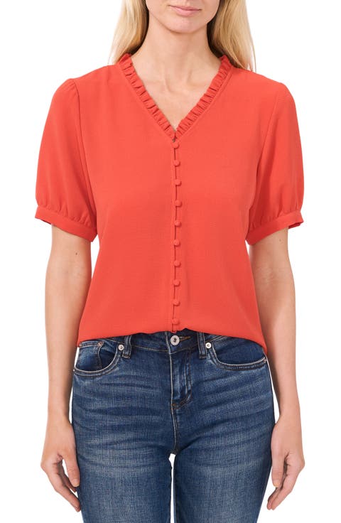 Women's Orange Blouses | Nordstrom