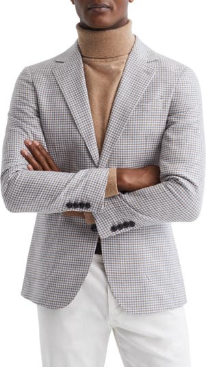 Reiss Huntington Houndstooth Linen & Cotton Sportcoat | Nordstromrack