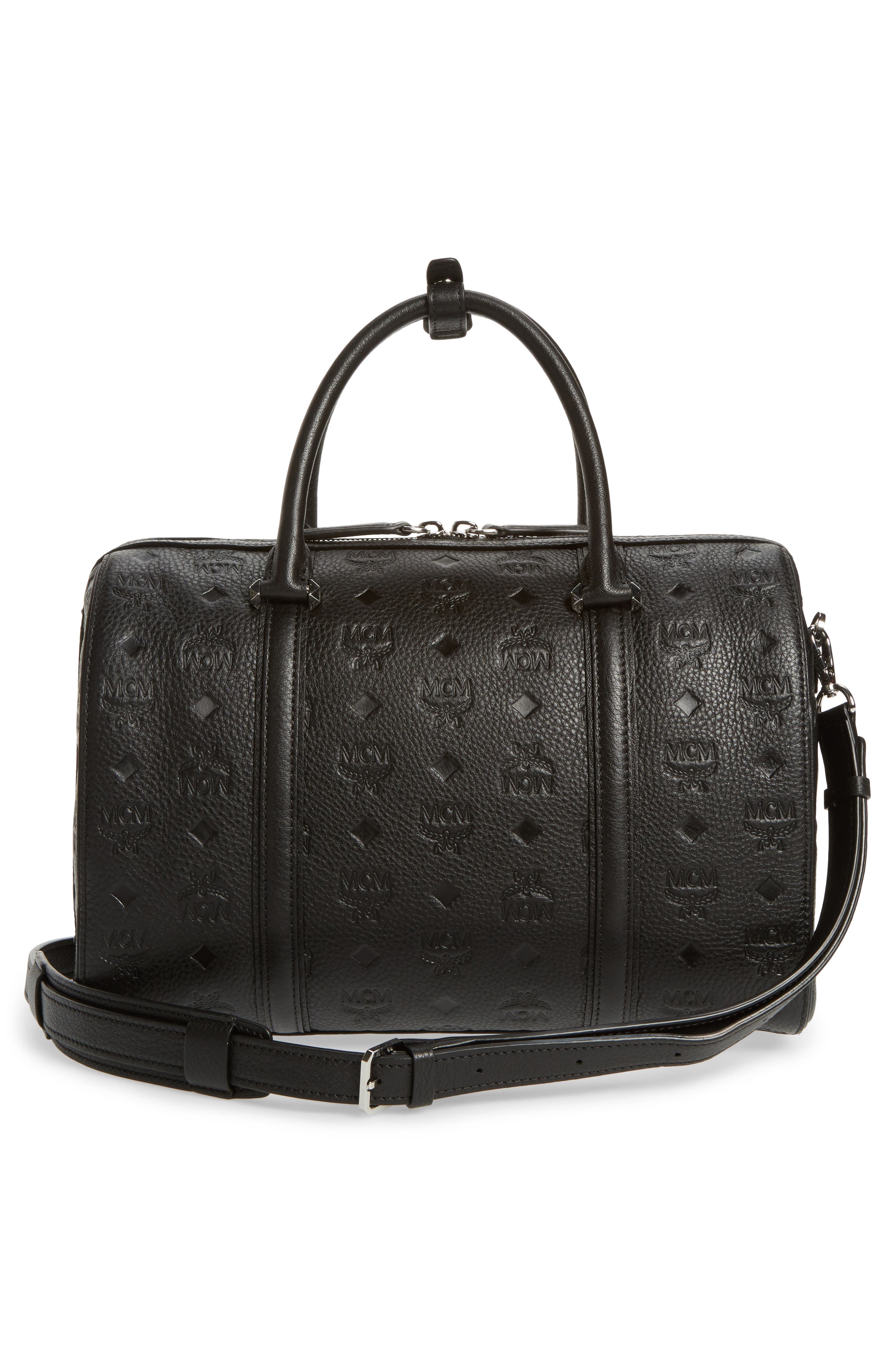 MCM Signature Monogram Embossed Leather Crossbody Bag | Nordstromrack