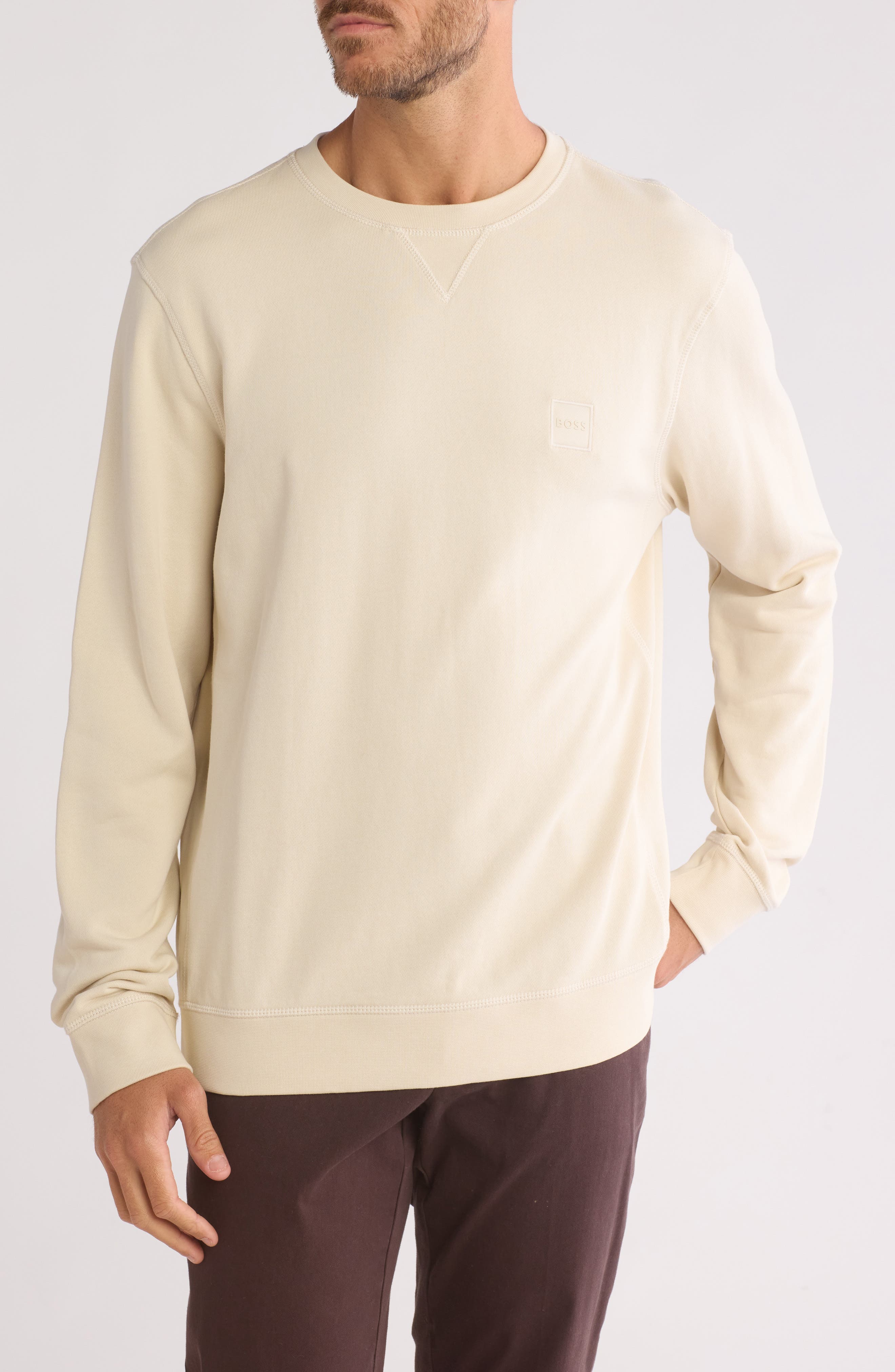 BOSS Westart Cotton Crewneck Sweatshirt | Nordstromrack