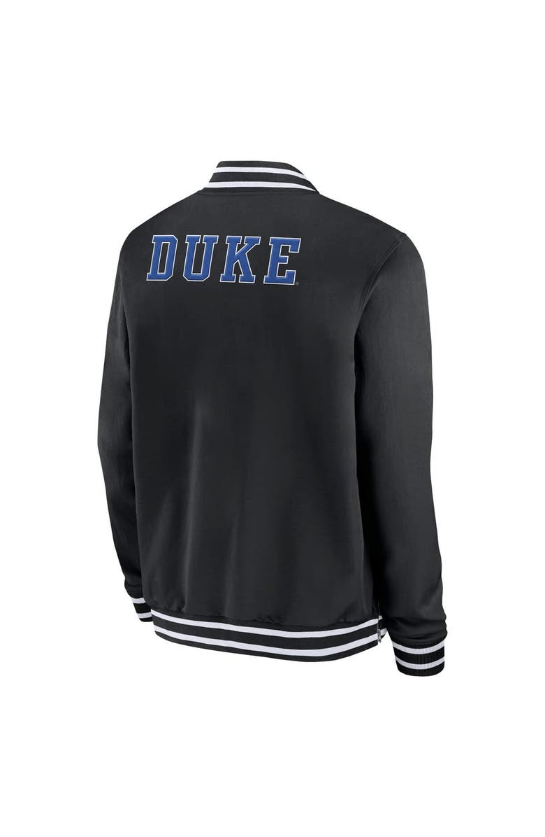 Nike Men's Nike Black Duke Blue Devils 2024 Sideline Relaxed Full-Zip Bomber Jacket | Nordstrom