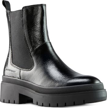 Cougar Swinton Crinkle Waterproof Patent Leather Chelsea Boot (Women ...