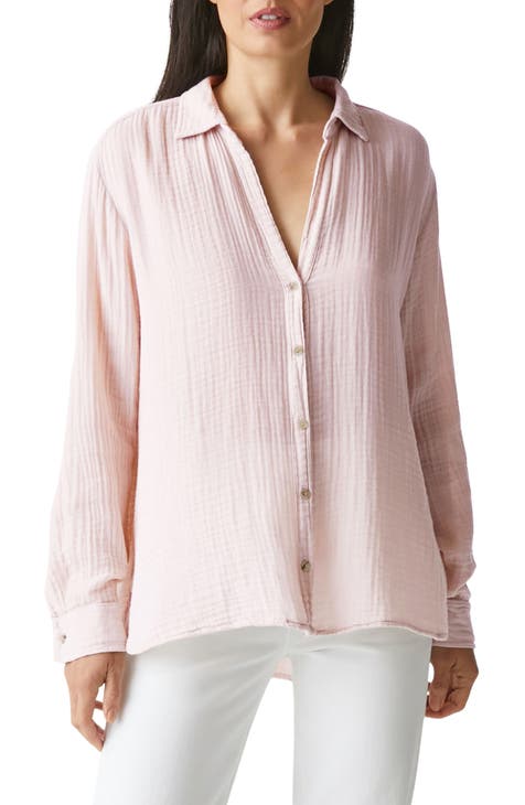 Women's 100% Cotton Button Up Tops | Nordstrom