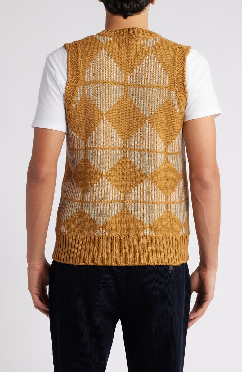 PEREGRINE Geo Pattern V-Neck Wool Sweater Vest | Nordstromrack