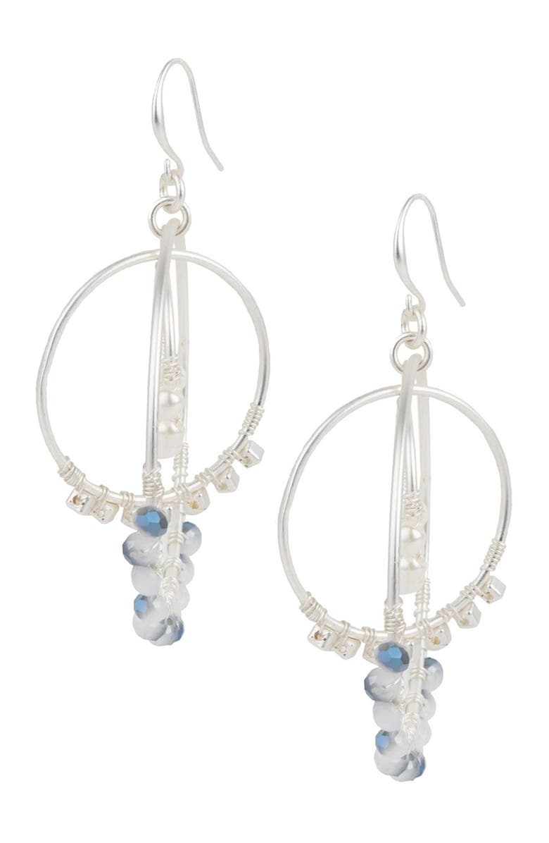 SAACHI Scoria Beaded Multi Hoop Drop Earrings | Nordstromrack