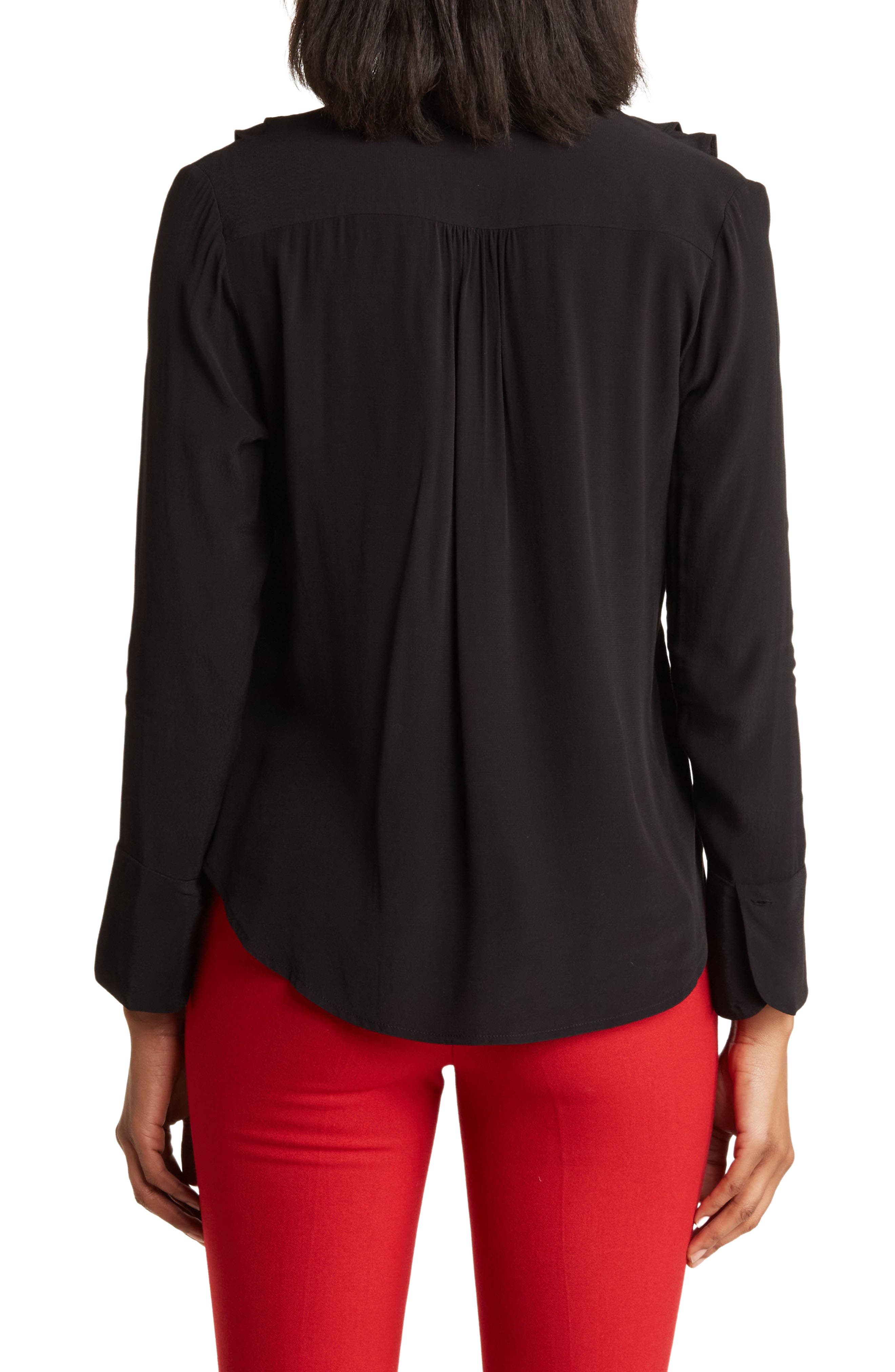 Vertigo Paris Tie Neck Long Sleeve Blouse | Nordstromrack