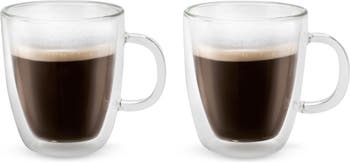 MoMA Design Store Set of 2 Double Wall Glass Mugs | Nordstrom