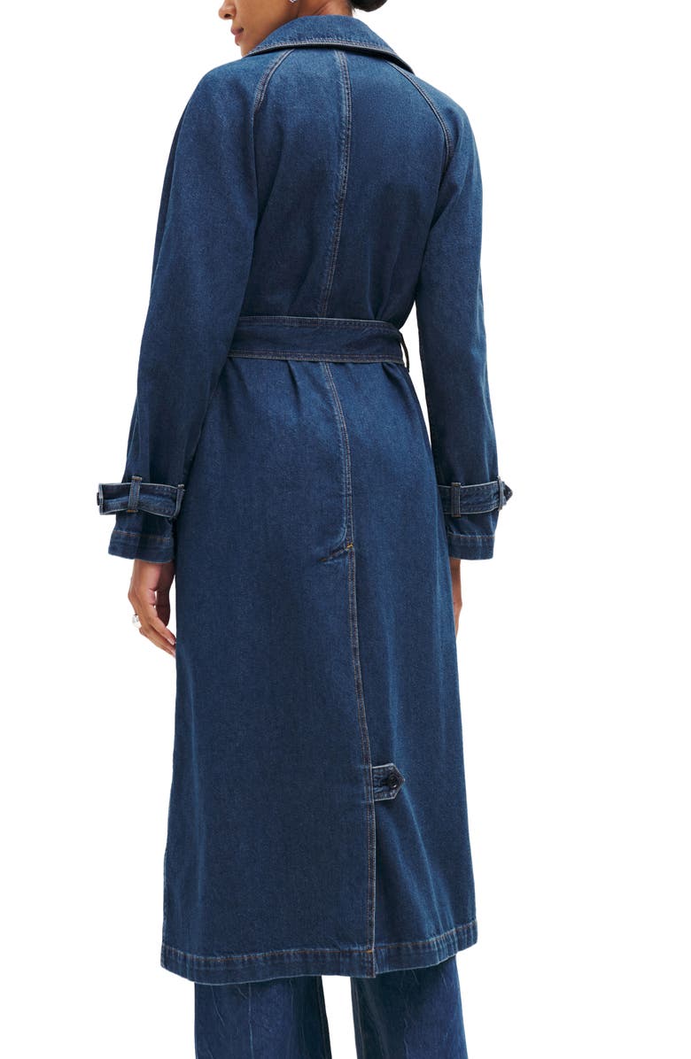 Reformation Hayes Belted Organic Cotton Denim Trench Coat | Nordstromrack
