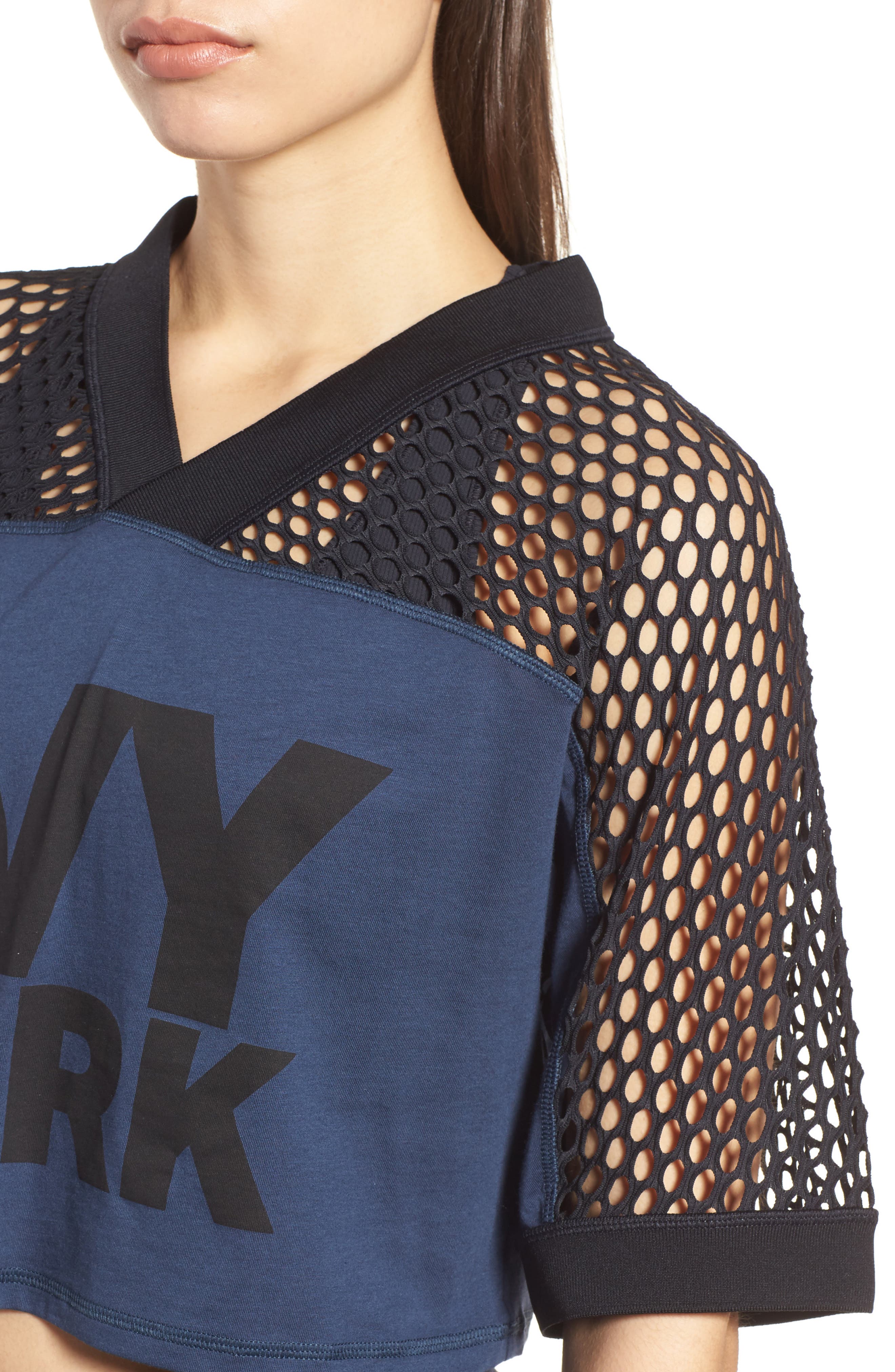IVY PARK® Mesh Mix Crop Tee | Nordstromrack