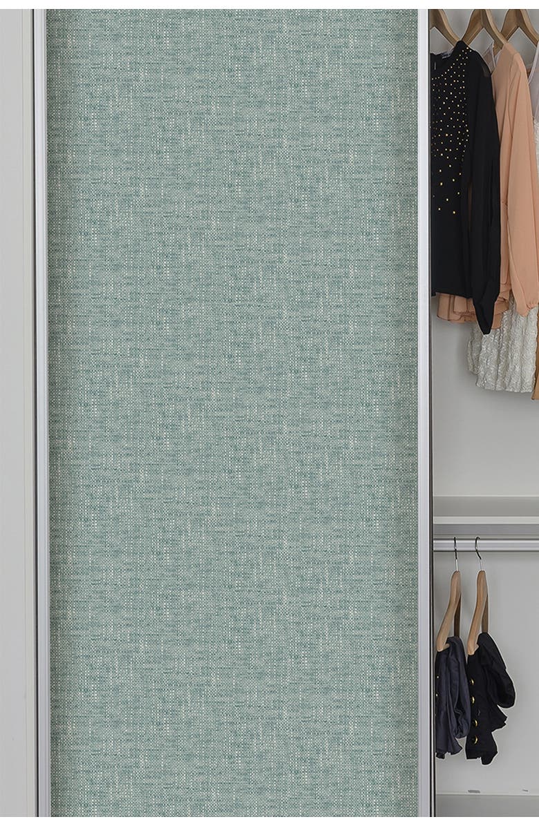 Wallpops Aqua Poplin Texture Peel and Stick Wallpaper | Nordstromrack