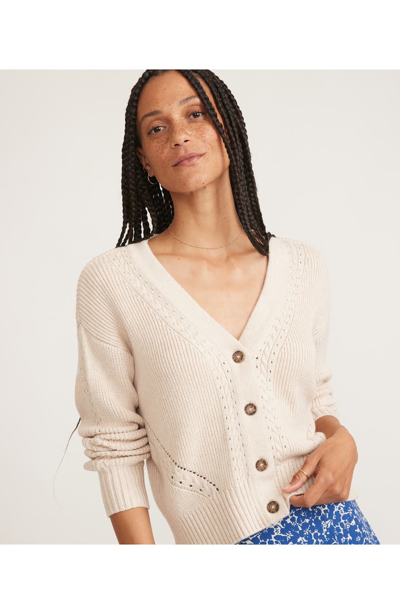 Marine Layer Robin Pointelle Crop Cardigan | Nordstromrack