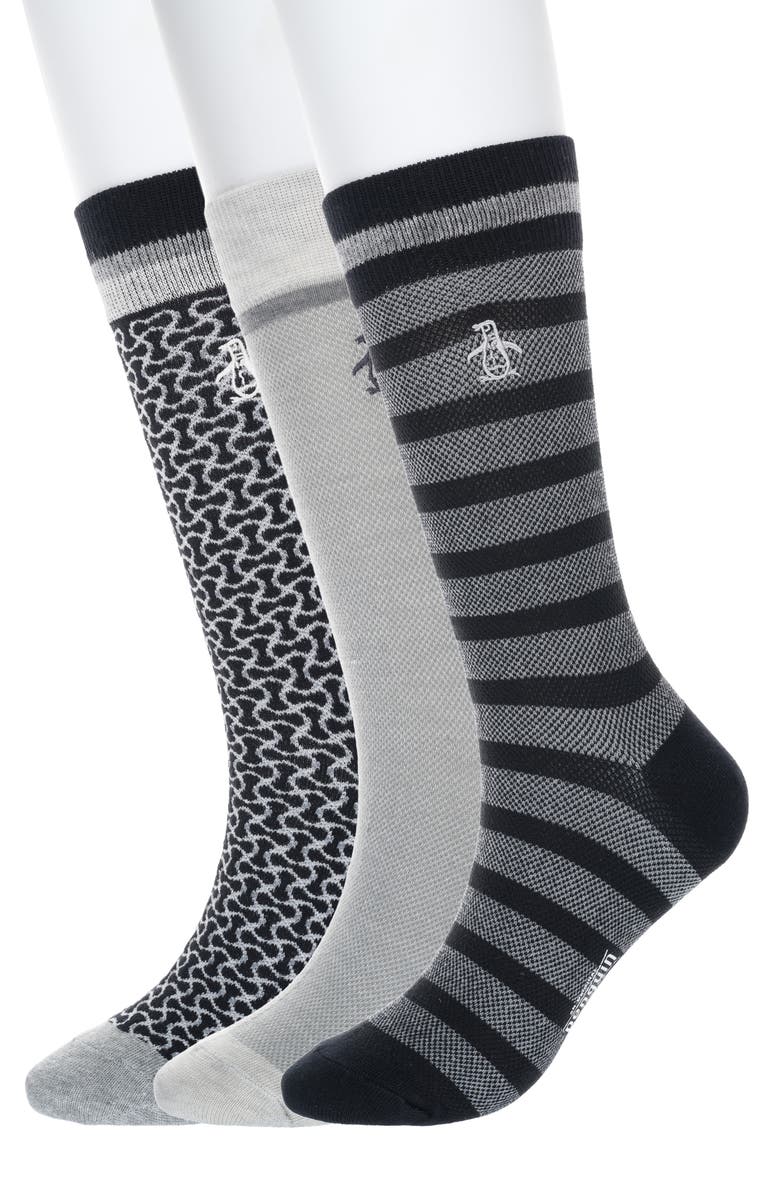 Original Penguin Jansen Geo 3-Pack Assorted Crew Socks | Nordstromrack