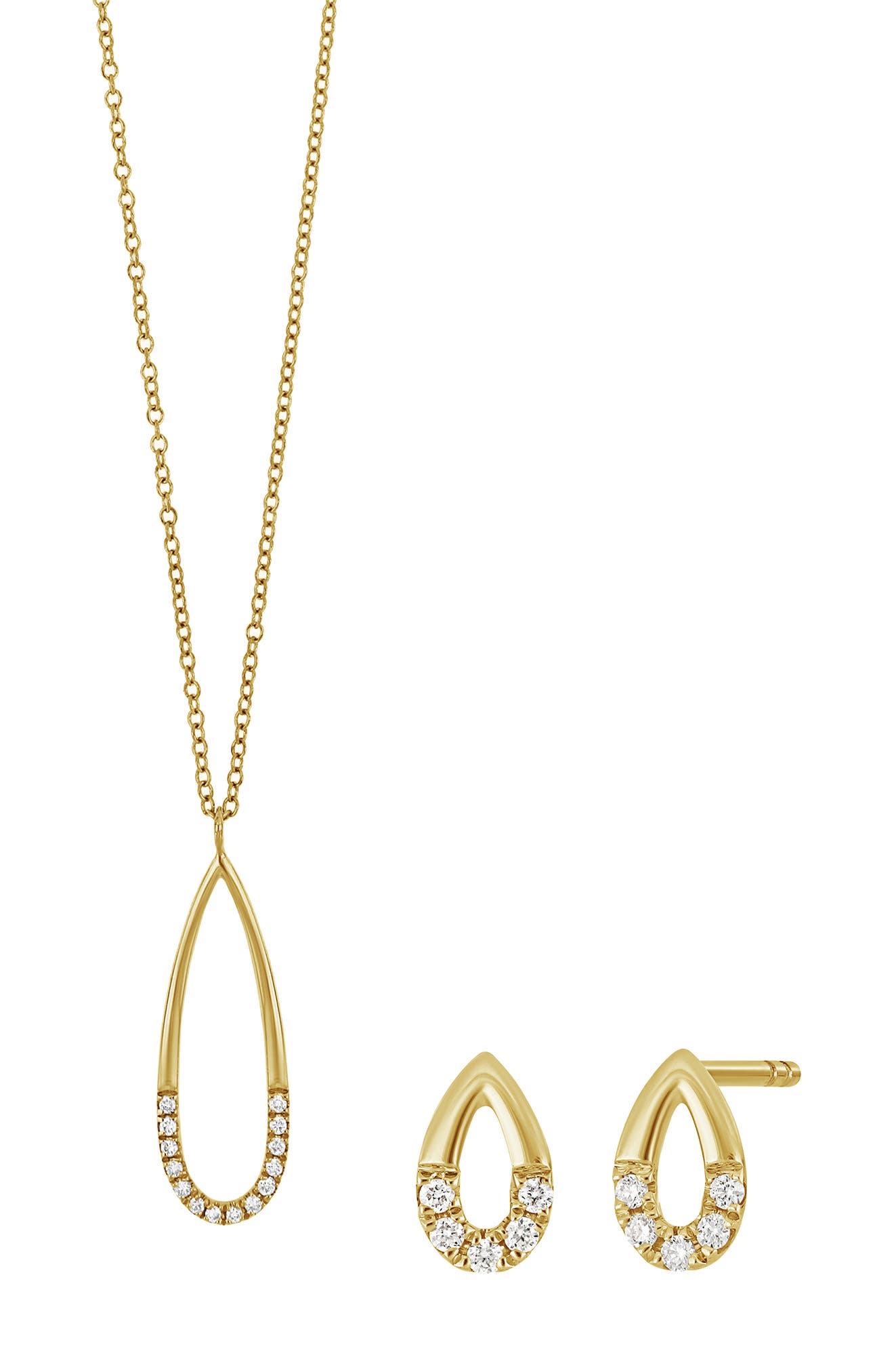 Bony Levy Kiera 18K Yellow Gold & Pave Diamond Teardrop Pendant ...