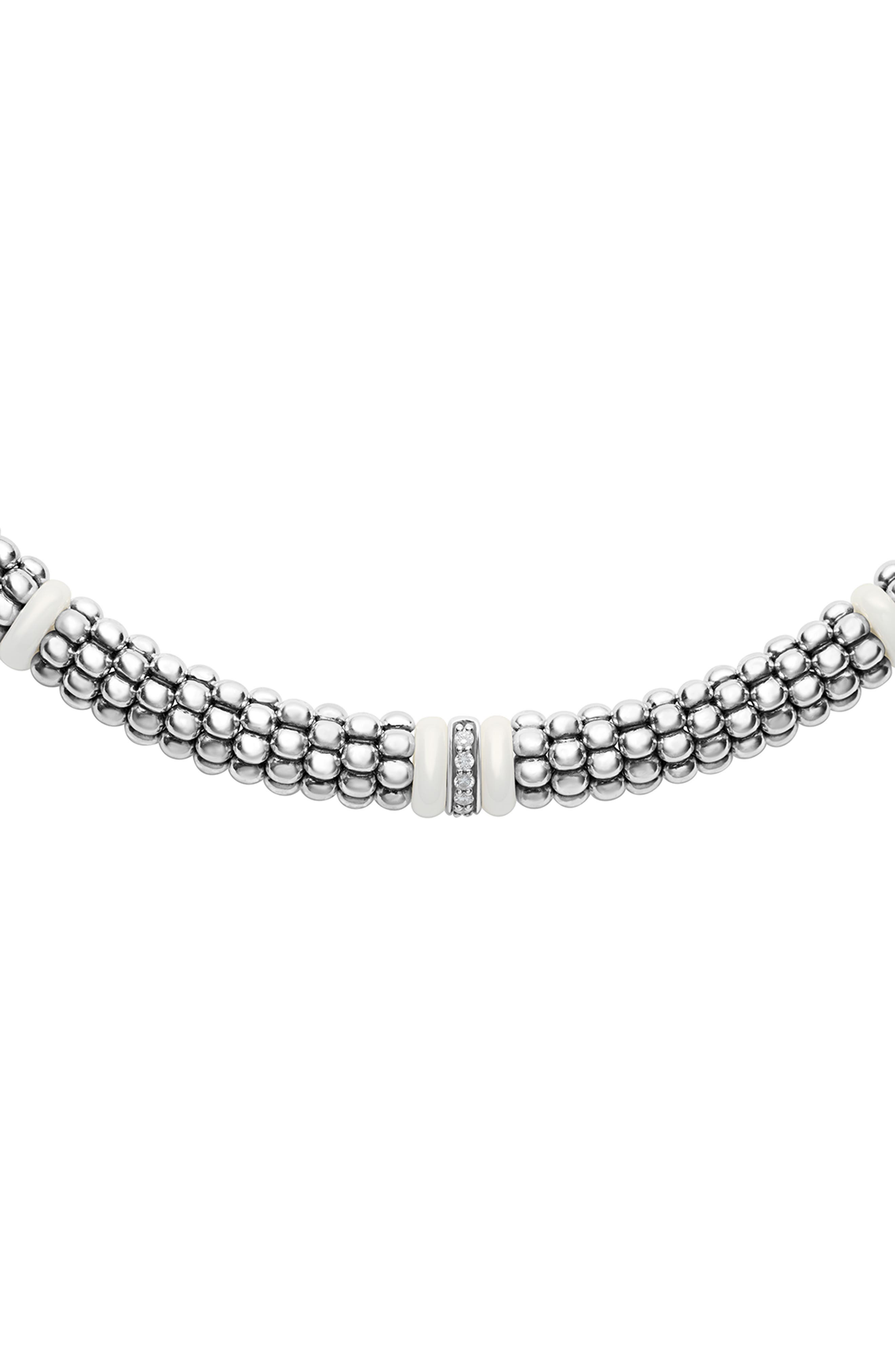 LAGOS White Caviar Pavé Diamond Collar Necklace | Nordstrom