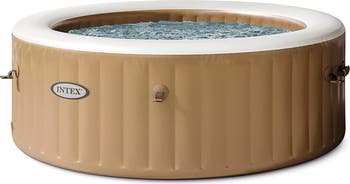 Intex Purespa Sahara Tan 4Person Inflatable Hot Tub, 77" Round, Jets ...