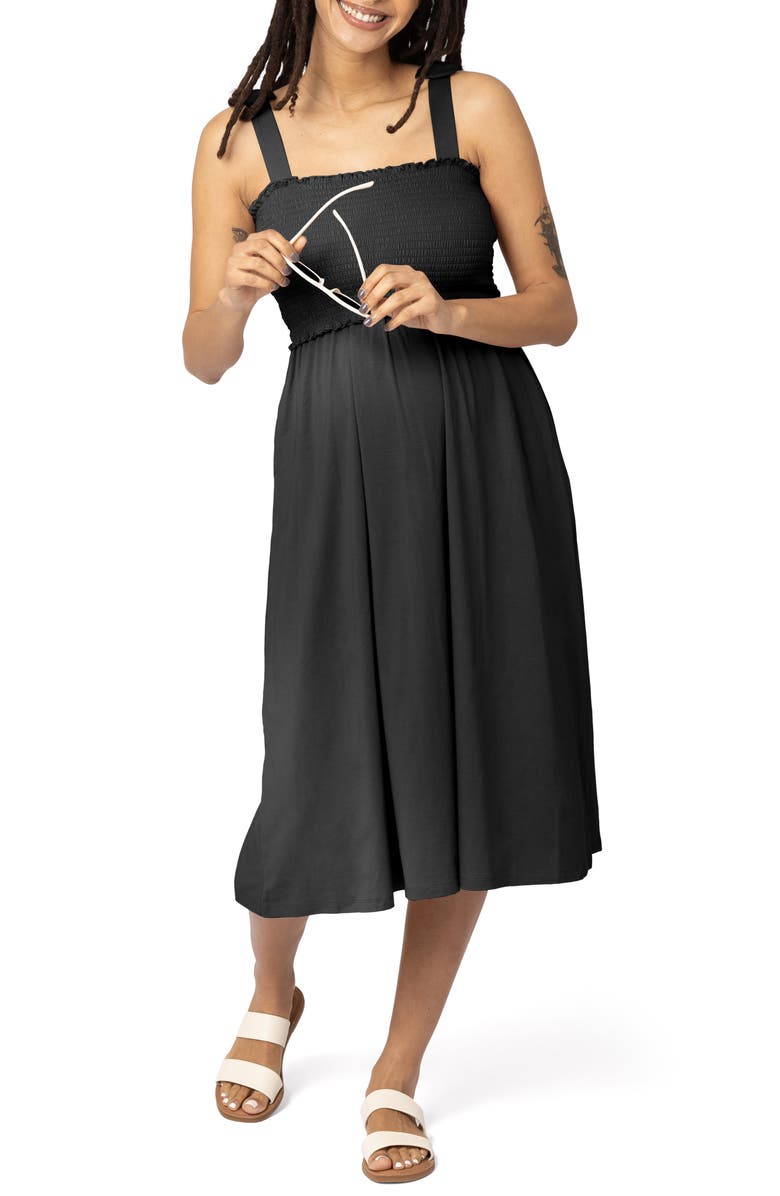 Kindred Bravely Sienna Smocked Midi Maternity/Nursing Dress | Nordstrom