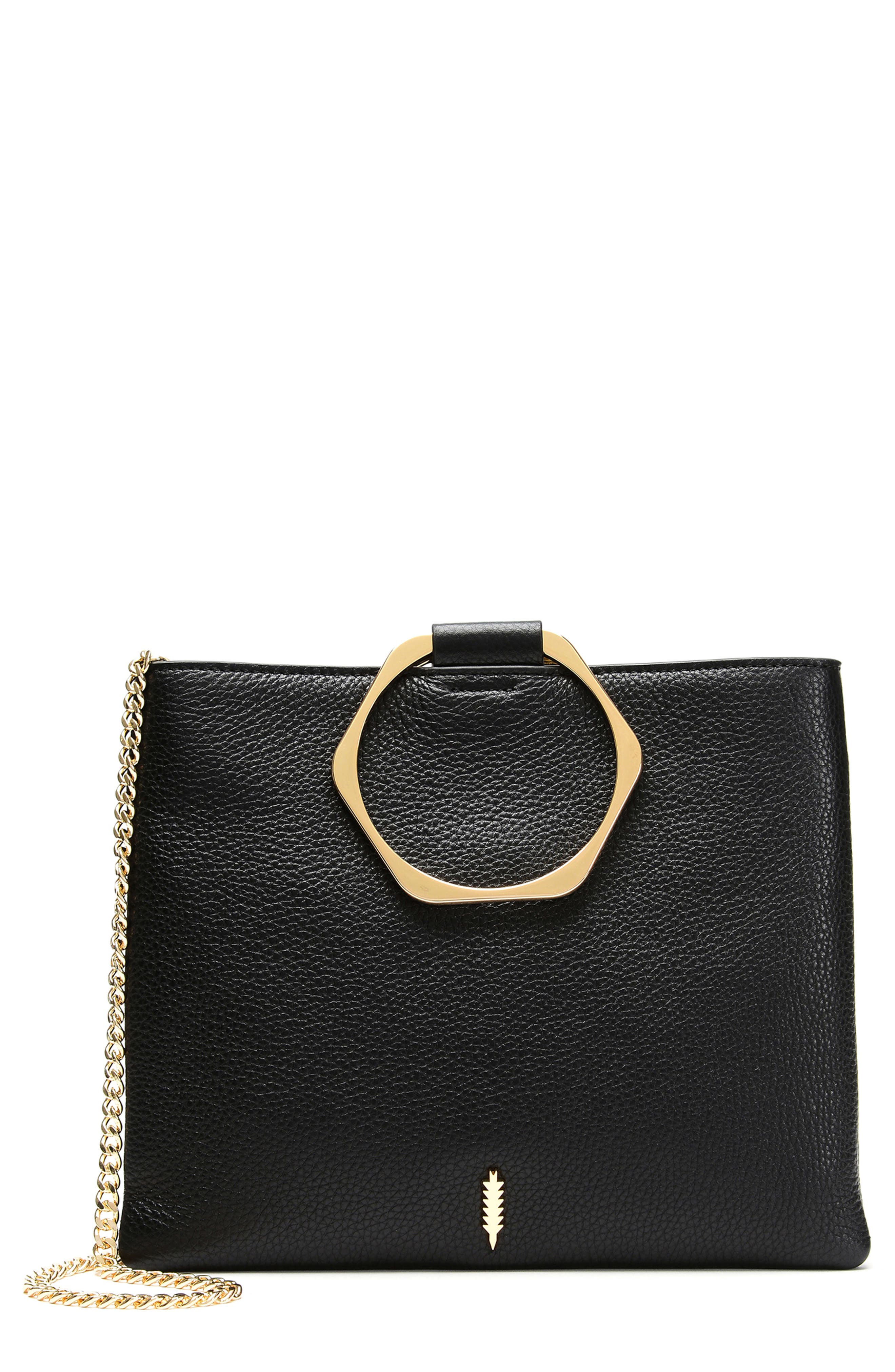 Thacker Le Pouch Hexagon Handle Leather Crossbody Bag | Nordstrom