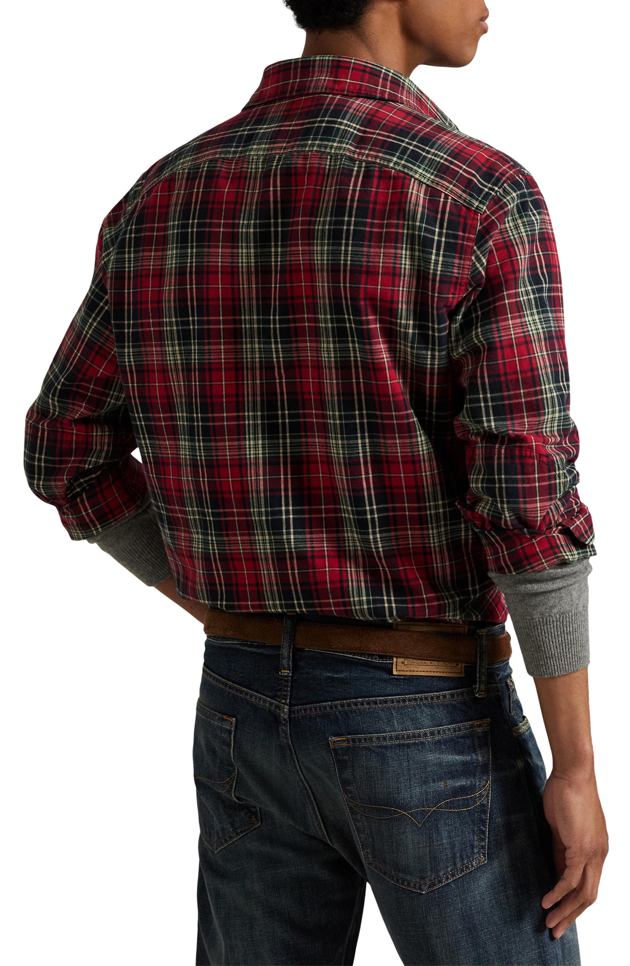 Polo Ralph Lauren Classic Fit Plaid Cotton Oxford Workshirt | Nordstrom