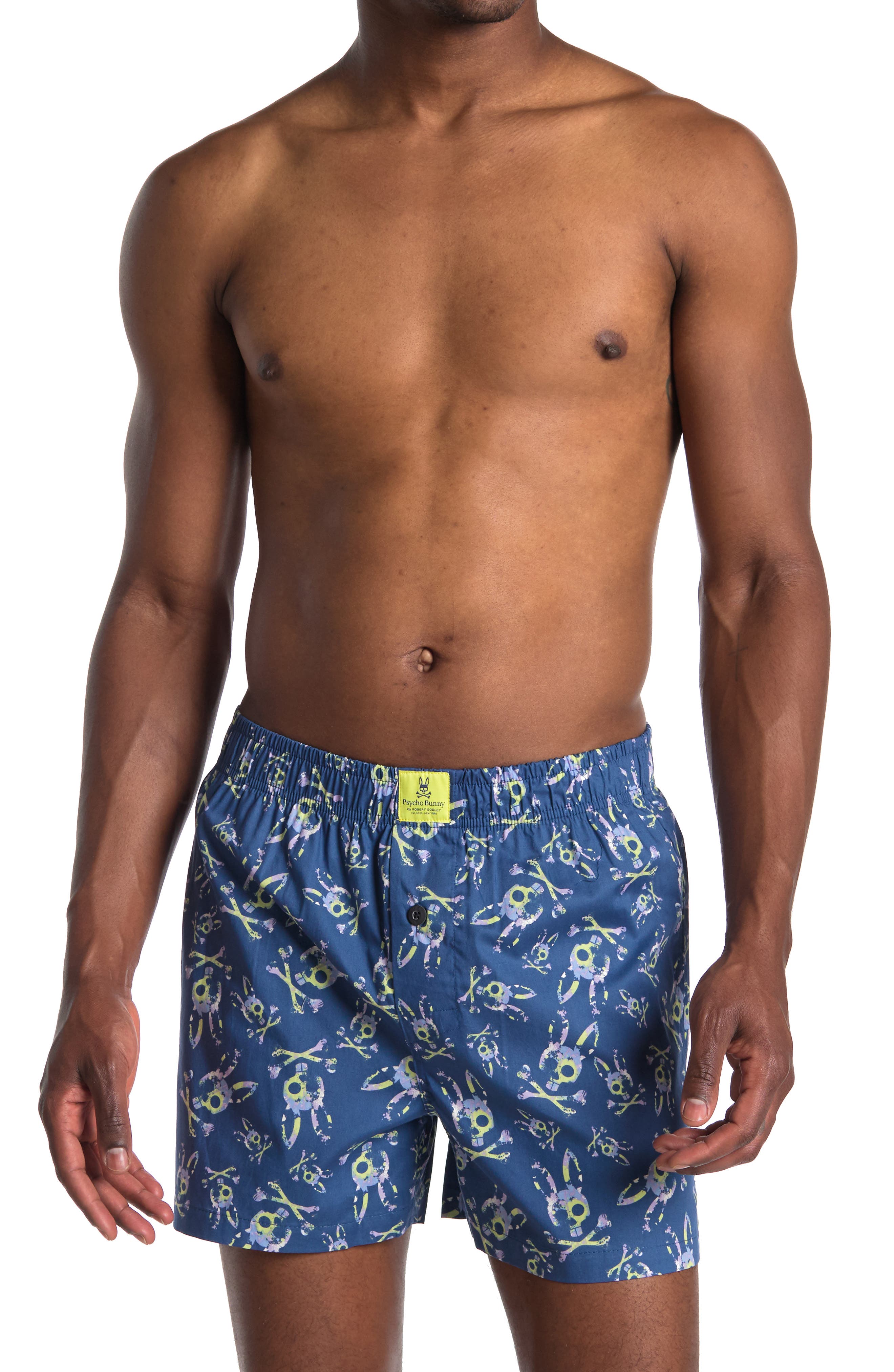 Psycho Bunny Print Woven Boxers | Nordstromrack