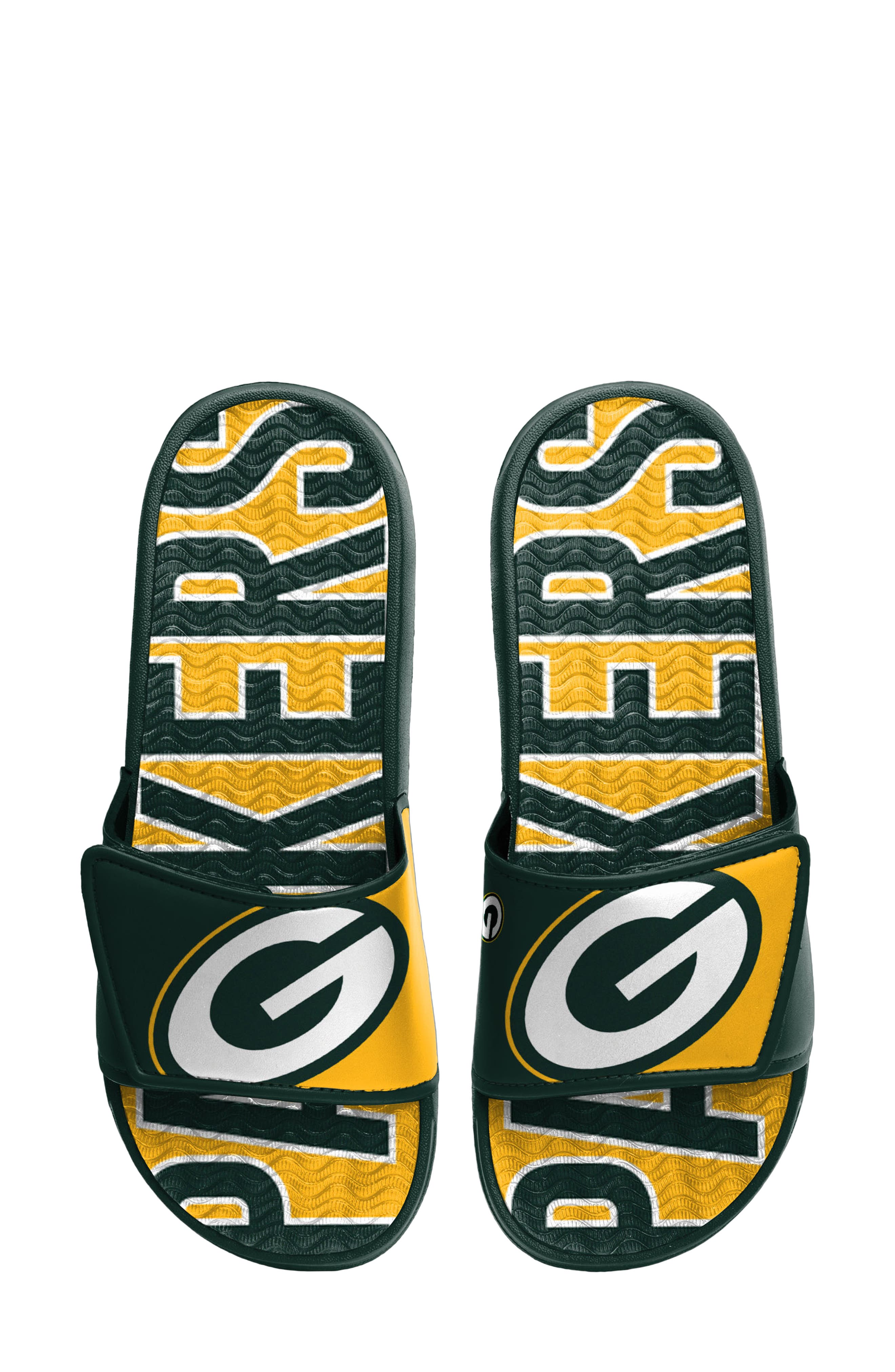 FOCO Men's FOCO Green Bay Packers Logo Gel Slide Sandals | Nordstromrack