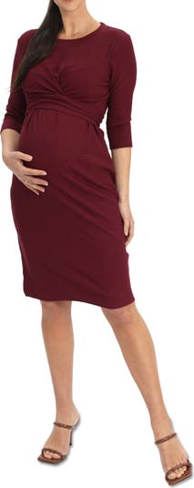 Angel Maternity Tie Waist Maternity/Nursing Dress | Nordstrom