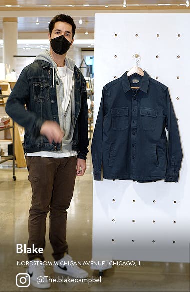 Faherty CPO Unlined Stretch Cotton Shirt Jacket | Nordstrom