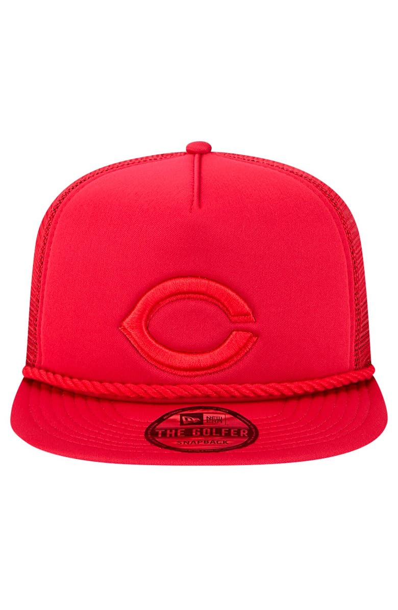 New Era Men's New Era Red Cincinnati Reds Tone Foam Meshback Golfer ...