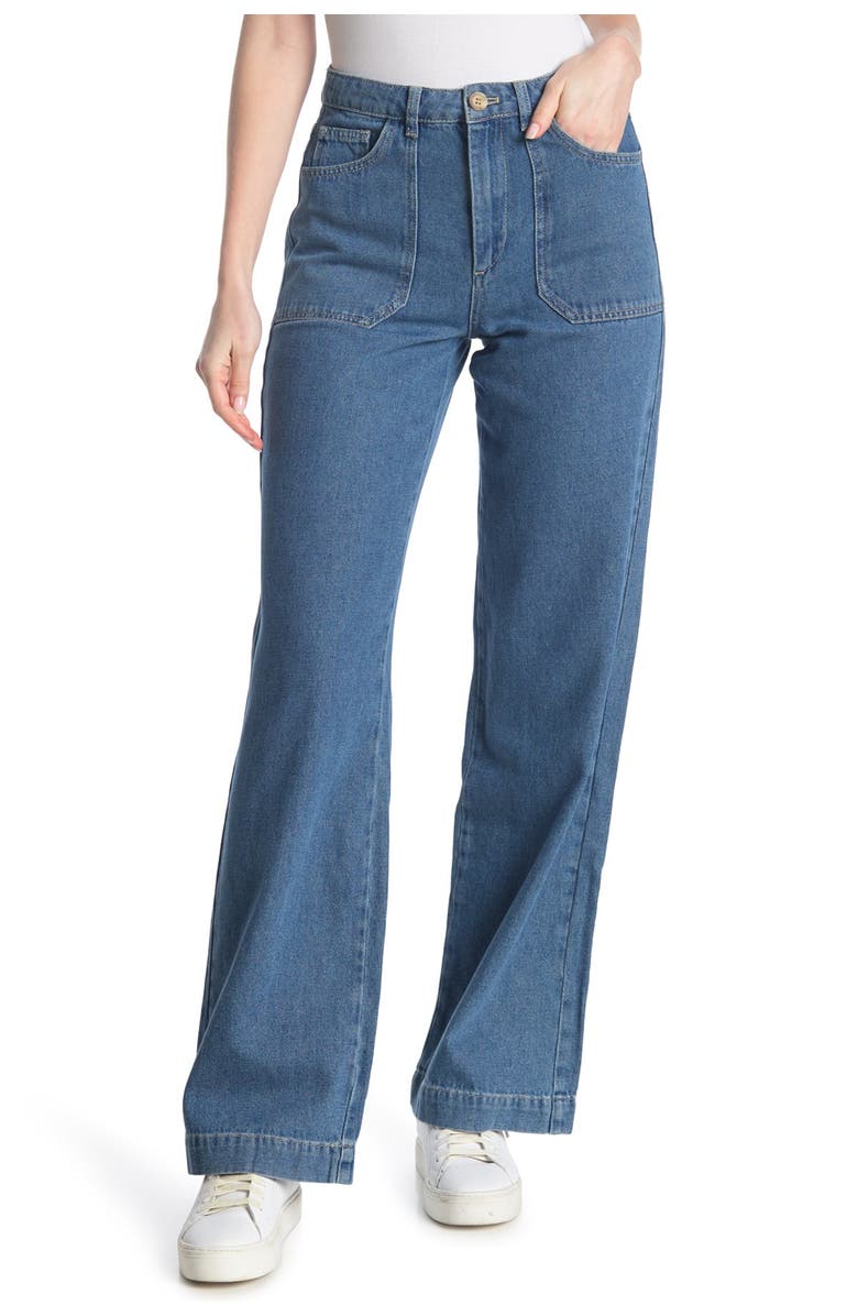 French Connection Shelby Denim Wide Leg Jeans | Nordstromrack