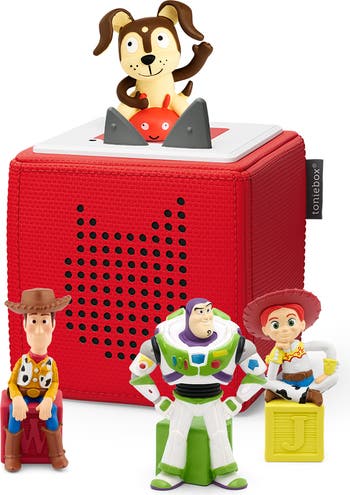 tonies Red Toniebox Playtime Puppy Starter Set & Pixar® 3-Pack Tonie ...