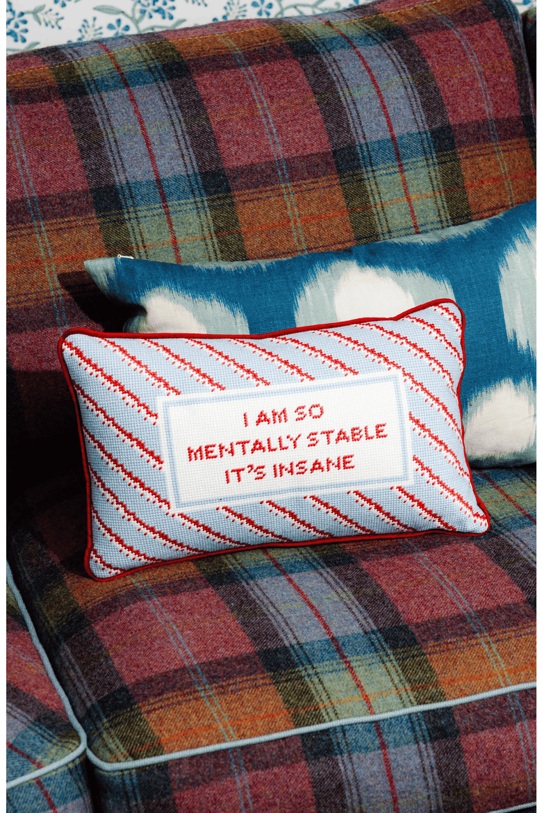 Mentally Stable Needlepoint Pillow | Nordstrom