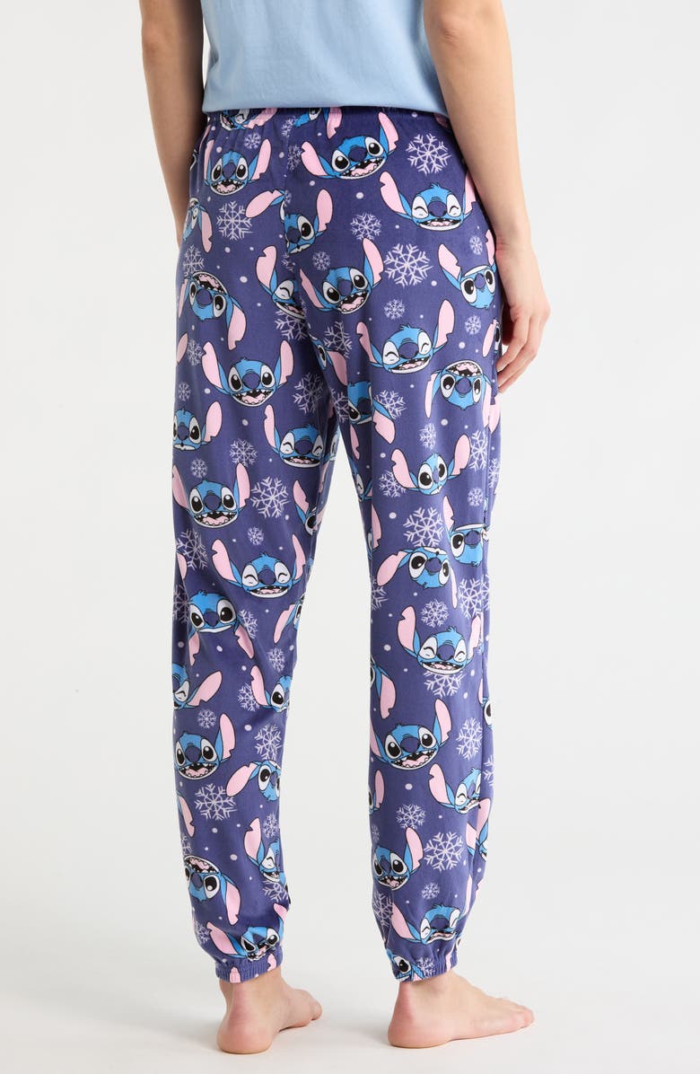 Lilo & Stitch Stitch Snowflake Microfleece Pajama Pants | Nordstromrack