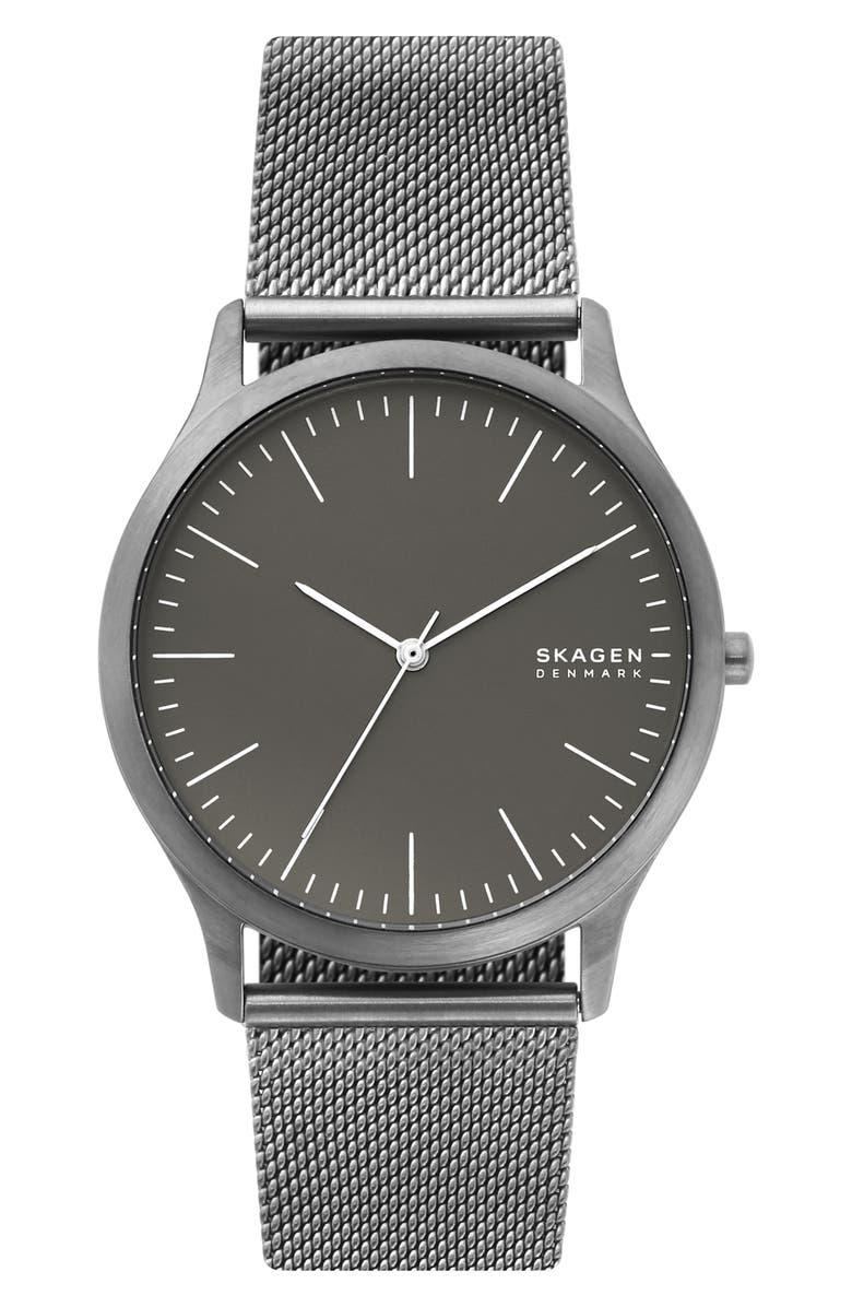 Skagen Jorn Three-Hand Quartz Mesh Strap Watch, 41mm | Nordstromrack