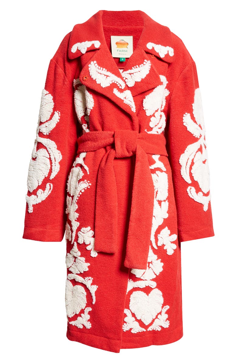 FARM Rio Helen Sculpted Fleece Wrap Coat | Nordstromrack