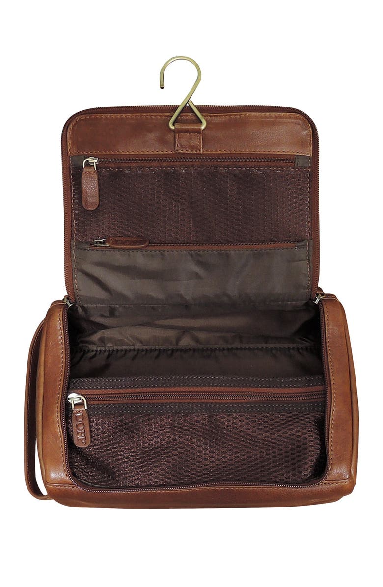 BUXTON American Lodge Leather U-Zip Travel Kit | Nordstromrack