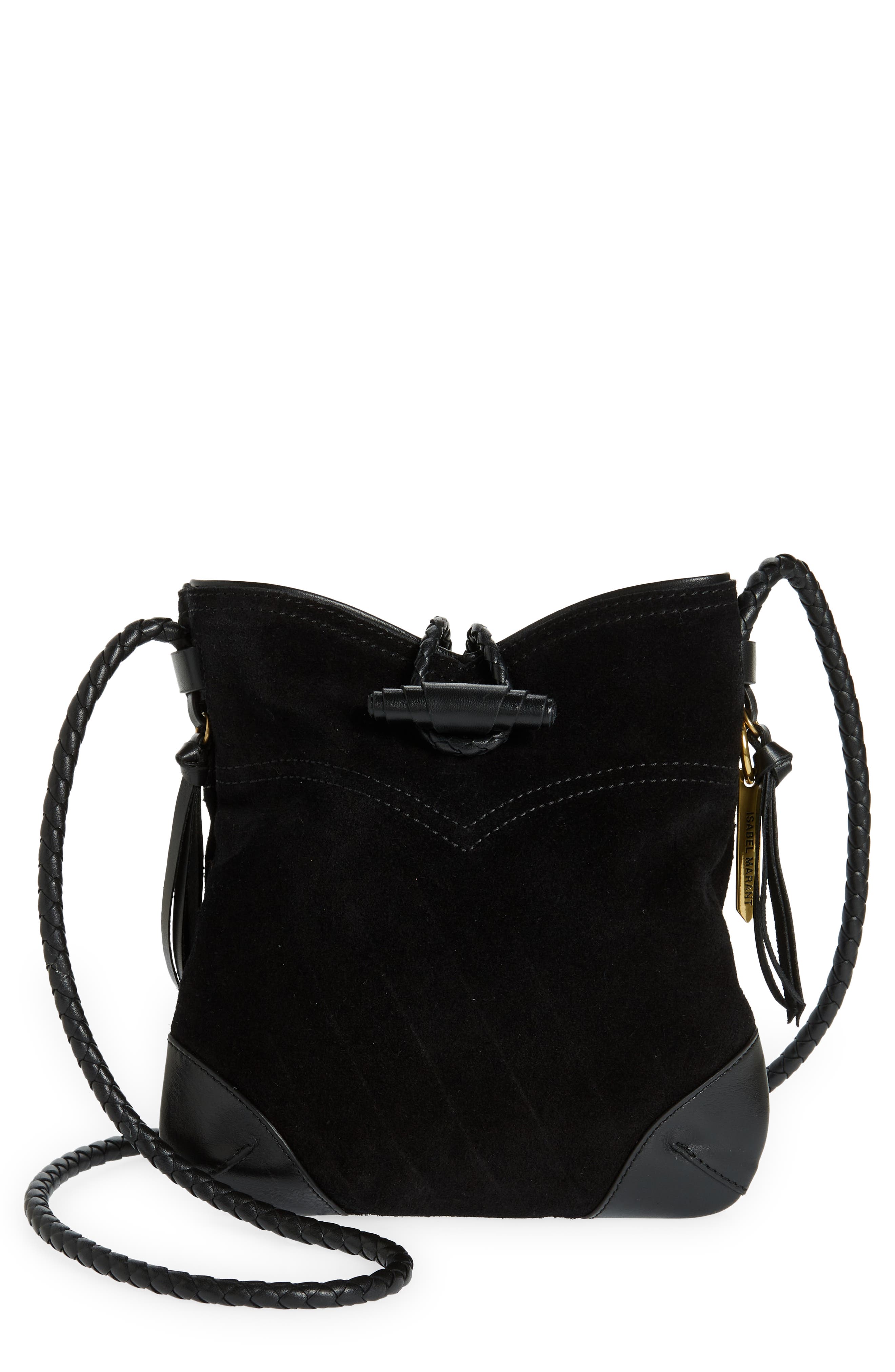 Isabel Marant Taggy Lambskin Suede Crossbody Bag | Nordstromrack