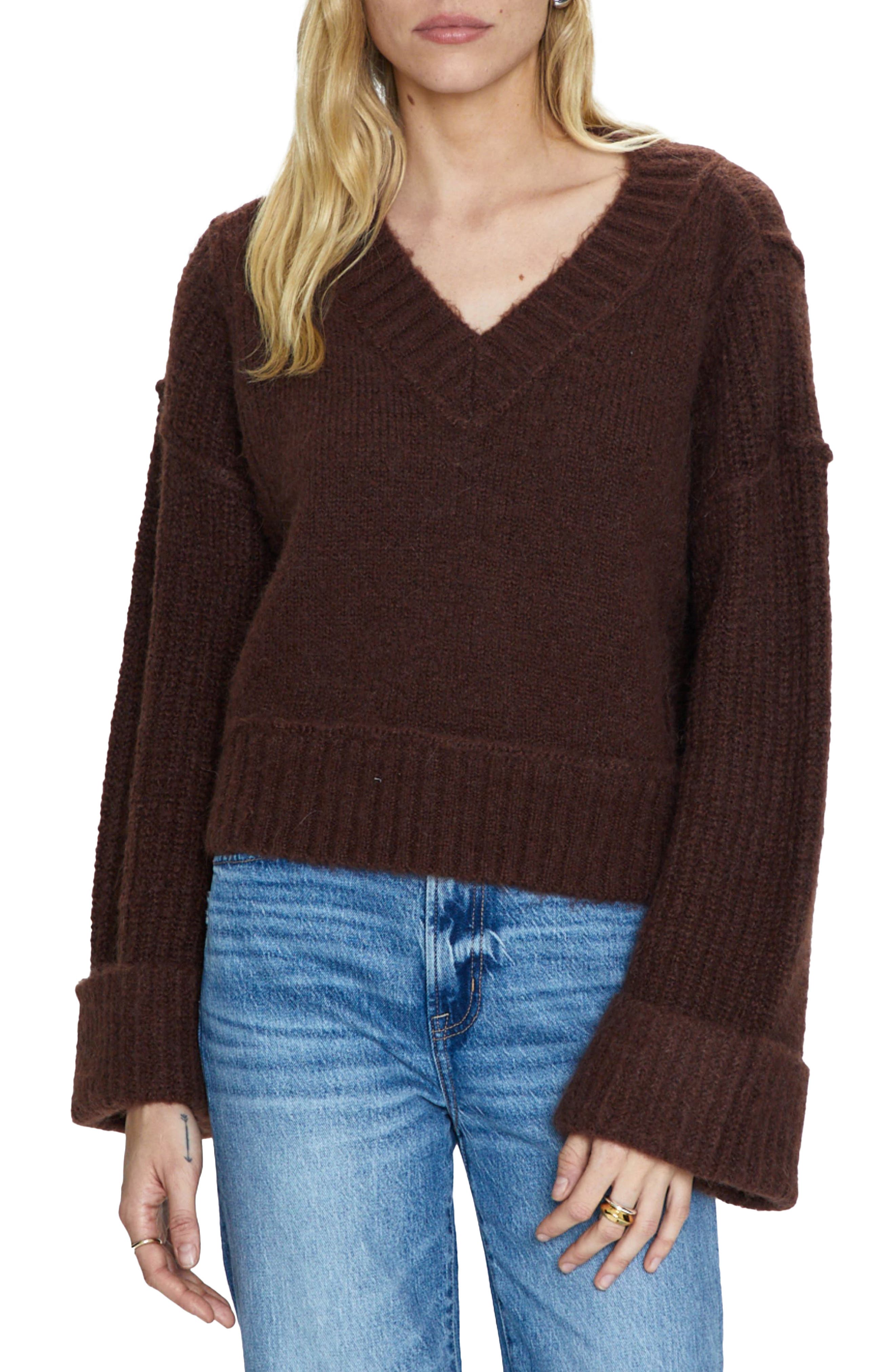 Pistola Joy Cuff V-Neck Sweater | Nordstromrack