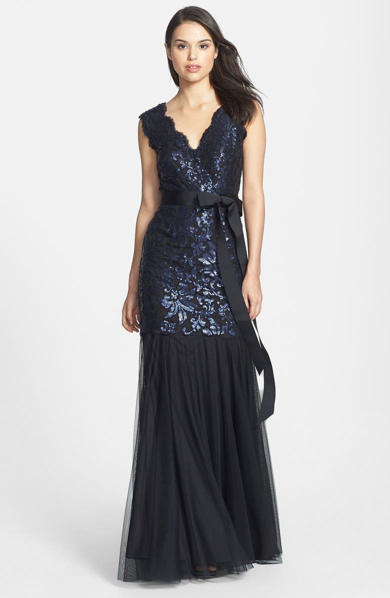 Tadashi Shoji Sequin Lace Mermaid Gown | Nordstrom