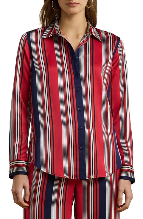Women's Red Striped Tops | Nordstrom