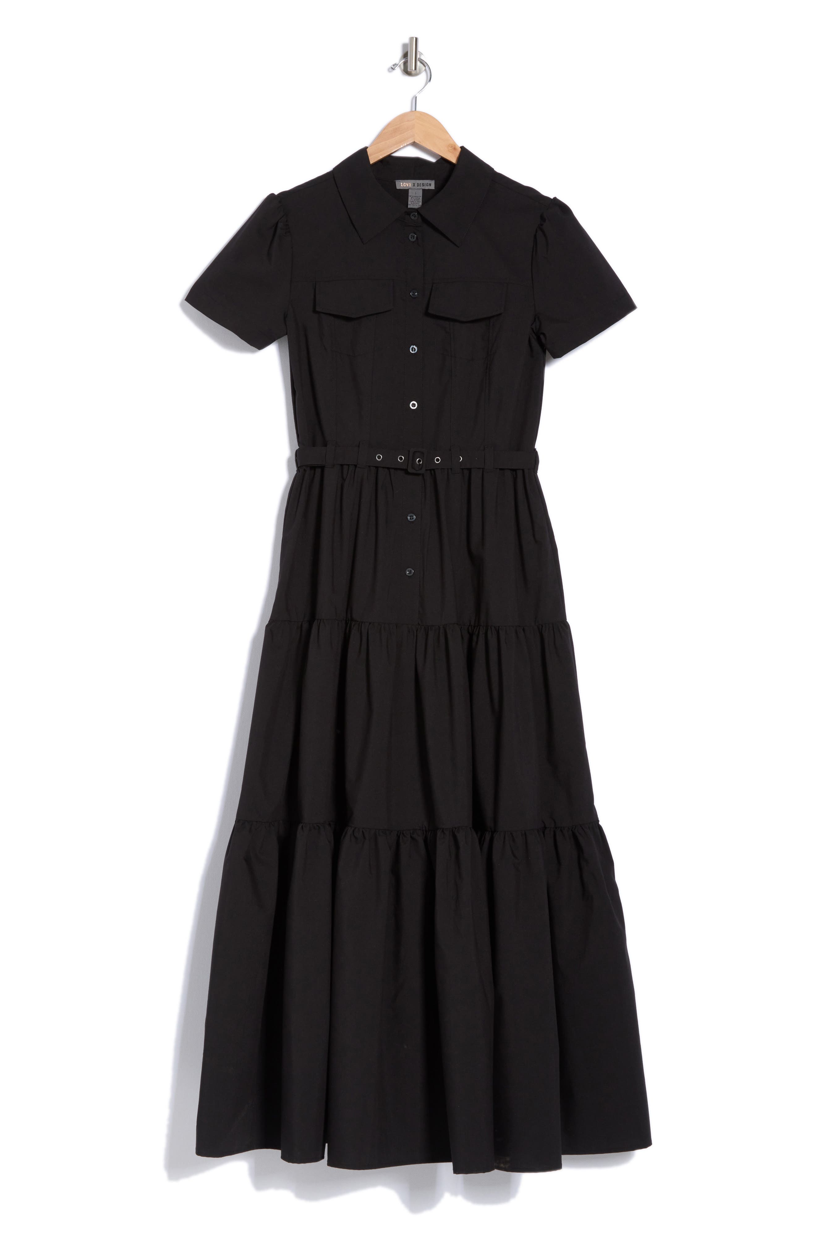 BY DESIGN Hailey Western Maxi Shirtdress | Nordstromrack