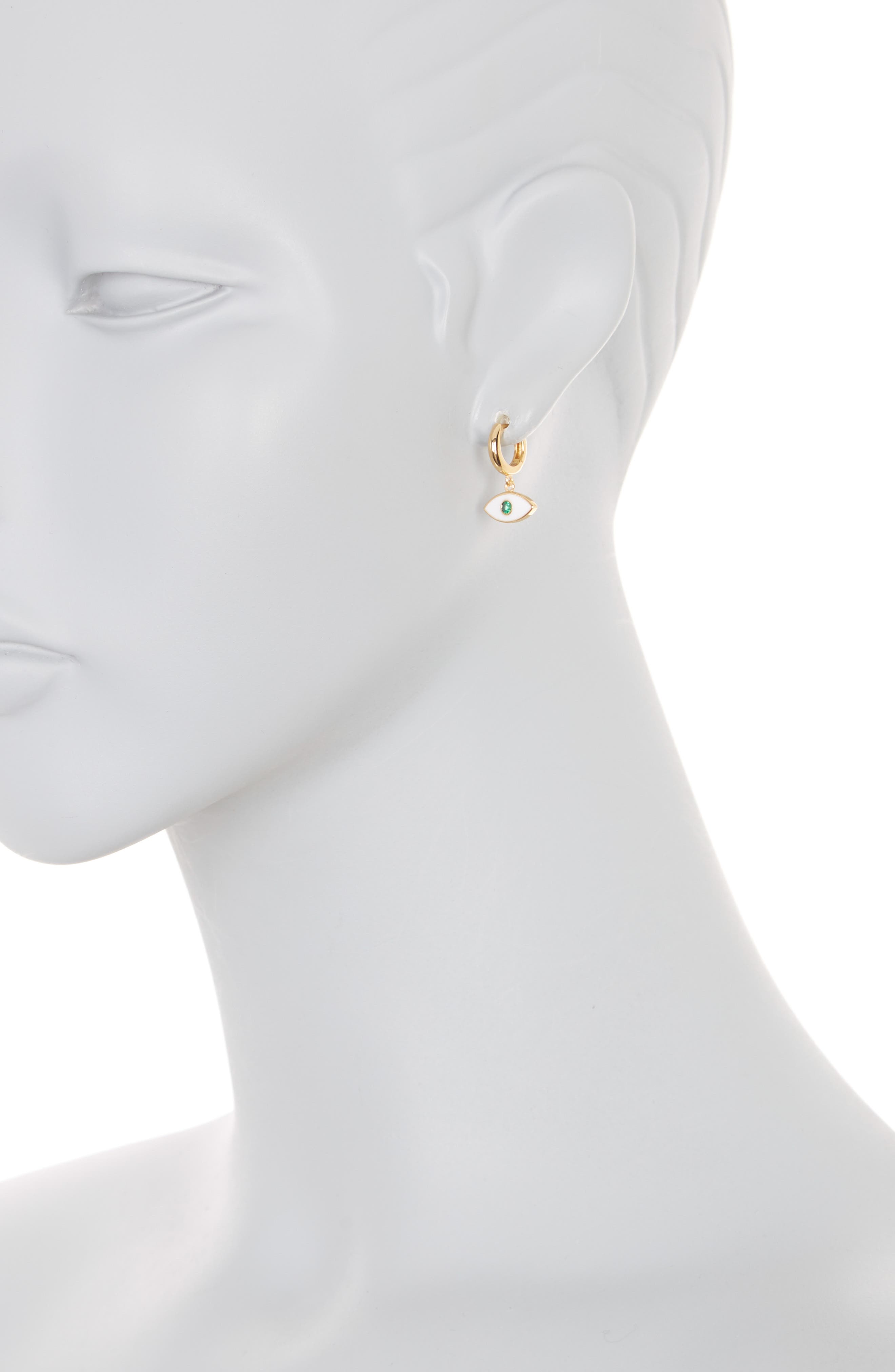 Petit Moments Seek Evil Eye Drop Huggie Hoop Earrings | Nordstromrack