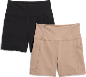 Jessica Simpson 2-Pack Performance Pocket Bike Shorts | Nordstromrack