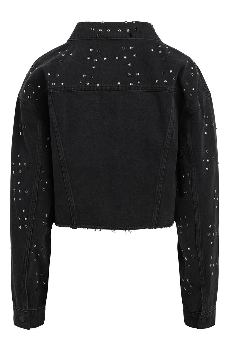 Hudson Jeans Eyelet Frayed Hem Crop Jacket | Nordstromrack