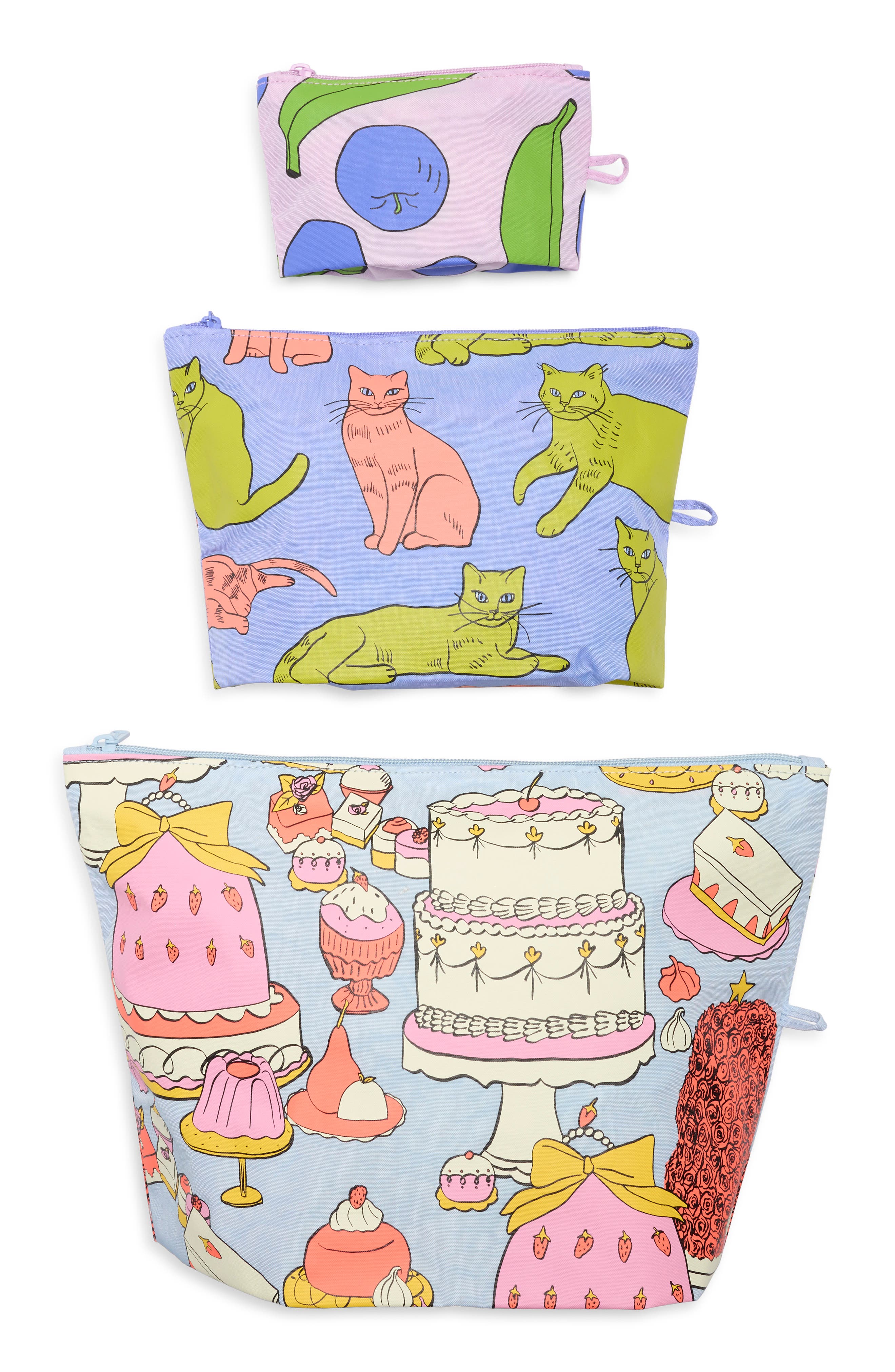 Baggu Set of 3 Assorted Packable Go Pouch Bags | Nordstromrack