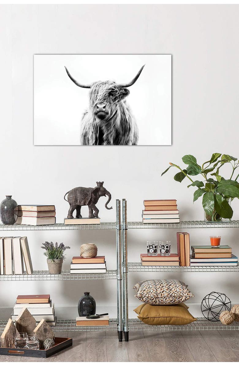 iCanvas Portrait Of A Highland Cow by Dorit Fuhg Wall Art - 40" X 26 ...