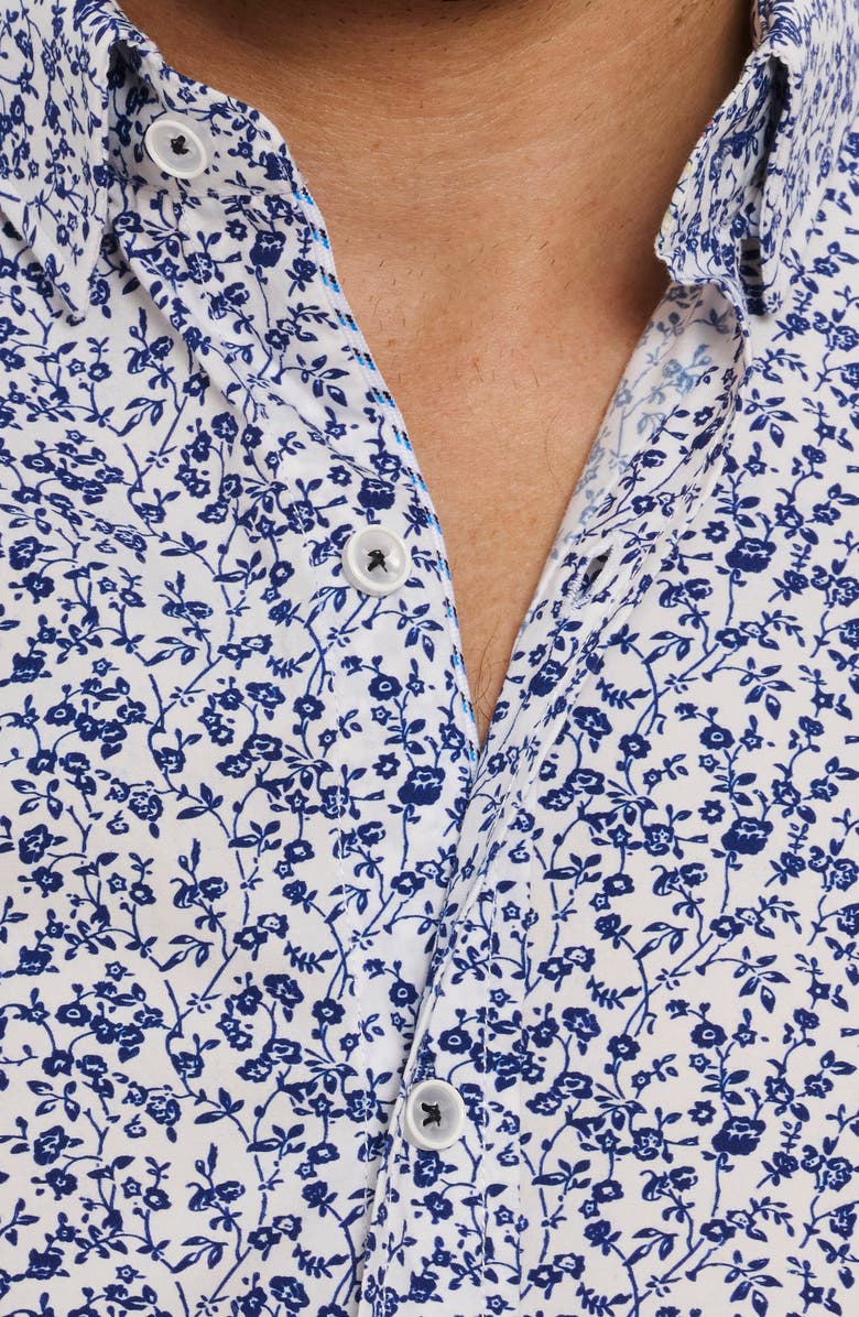 Robert Graham Bassel Floral Short Sleeve Button-Up Shirt | Nordstromrack